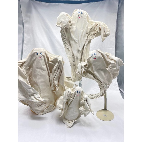 Handmade | Holiday | Vtg Set Of 4 Handkerchief Ghosts | Poshmark